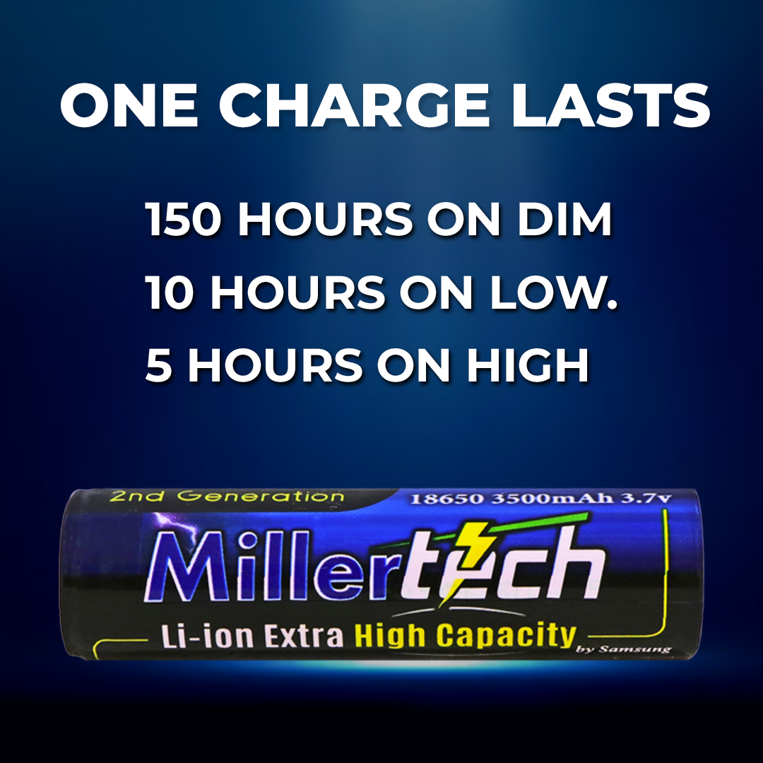 Model 567 3LED Rechargeable Flashlight - Miller Tech